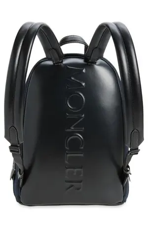 Moncler Carlo Denim & Leather Backpack