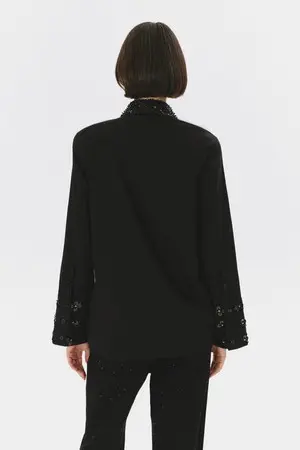 EXQUISE Billy Embroidered Cotton Shirt