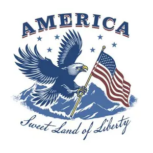 LOST GODS Sweet Land America T Shirt