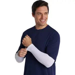 Coolibar Navagio Sun Arm Sleeves - White