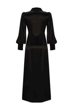 EXQUISE Alivia Midi Dress - Black