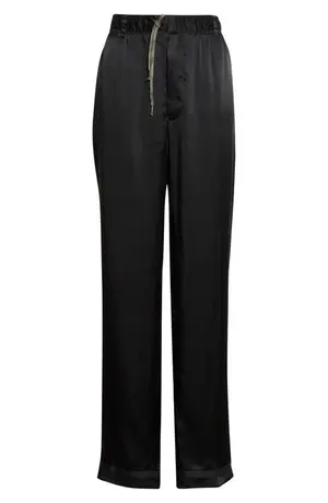 MAISON MARGIELA Satin Drawstring Pants - Black
