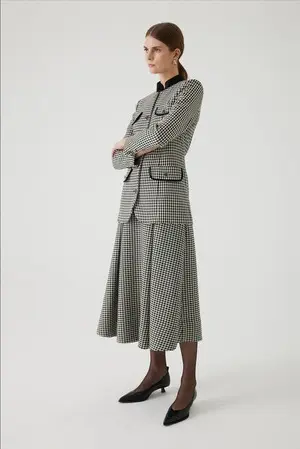 EXQUISE Allyssa Gingham Jacket