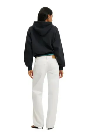 COTTONON Boxy Fleece Hoodie - Shadowstone