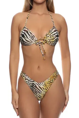 Luli Fama Tigressa Molded Push-up Bandeau Halter