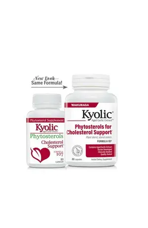 KYOLIC Aged Garlic Extract Formula 107, Phytosterols For Cholesterol Support