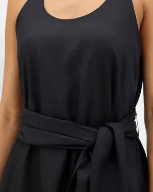 Another Tomorrow Sarong Linen Dress