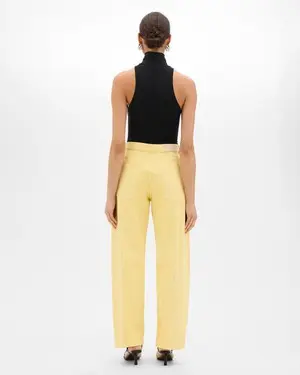 Another Tomorrow Denim Curved Pant