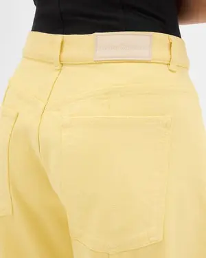 Another Tomorrow Denim Curved Pant