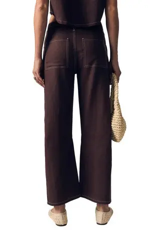 LE JEAN Utility Crop Barrel Leg Jeans
