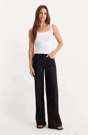 Good American Good Waist Never Fade High Waist Palazzo Jeans