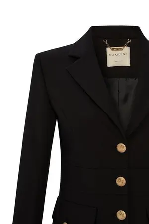 EXQUISE Antigone Fitted Pocket Jacket