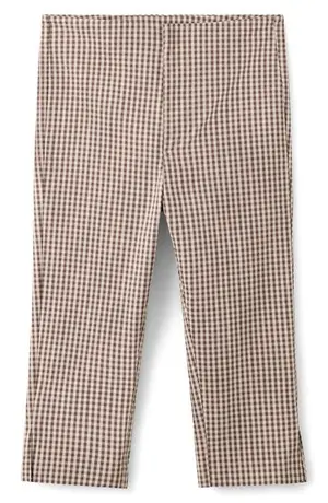 Mango Gingham Print Capris