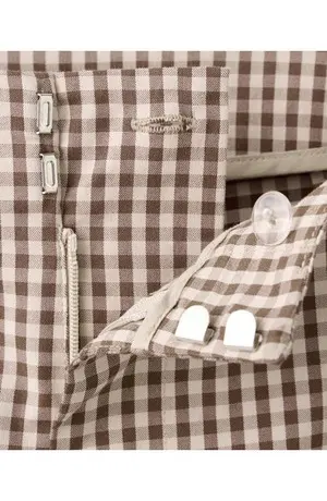 Mango Gingham Print Capris