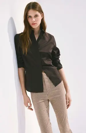 Mango Gingham Print Capris