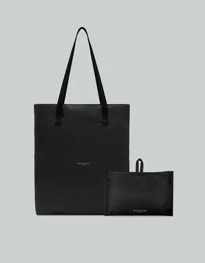 GASTON LUGA Lightweight Packable Tote Backpack Black