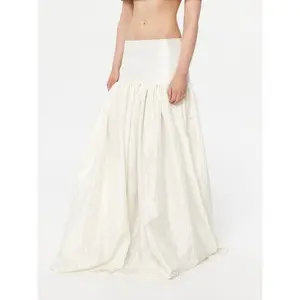 ALAS Maxi Bridal Taffeta Skirt - Ivory