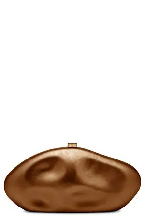 Cult Gaia The Caldera Leather Clutch