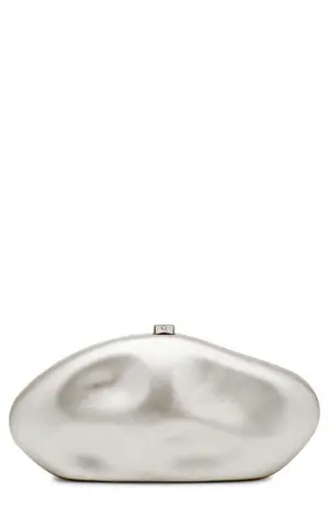 Cult Gaia The Caldera Clutch - Silver
