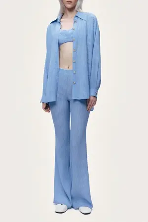 NOCTURNE High Waist Flare Trousers
