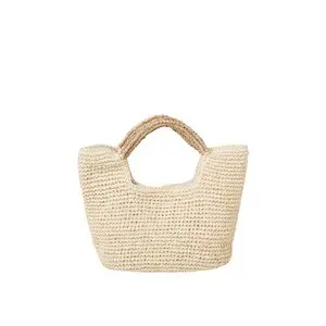 SARAH STEWART The Opal Woven Raffia Tote Bag - Sunbleach