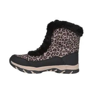 Mountain Warehouse Leopard Print Thermal Lace-up Ankle Boots