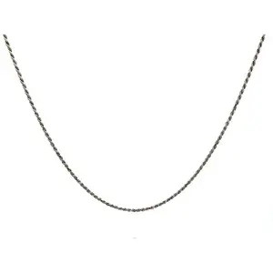 ANCONA JEWELRY Sterling Rope Chain Necklace, -inch - Silver