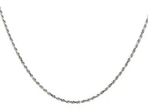 ANCONA JEWELRY Sterling Rope Chain Necklace, -inch - Silver