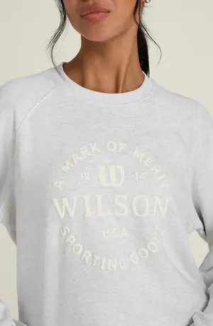 Wilson Classic Crewneck Sweatshirt - Cloud Heather