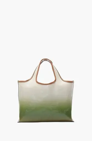 3.1 Phillip Lim Ombre Coated Canvas Mini Market Tote - Flame-cactus Multi