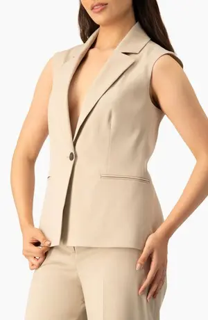 IVONNE Single-button Tailored Vest