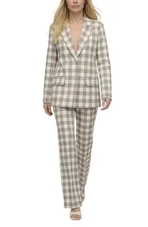 LILY AND LIONEL Oatley Check Print Blazer Jacket