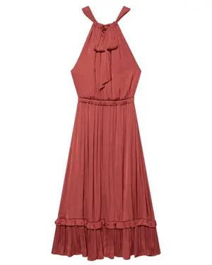 Mint Velvet Ruffle Halter Neck Maxi Dress