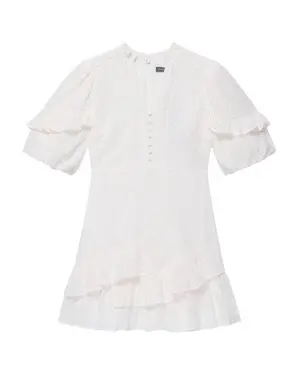 Mint Velvet Embroidered Detail Mini Dress