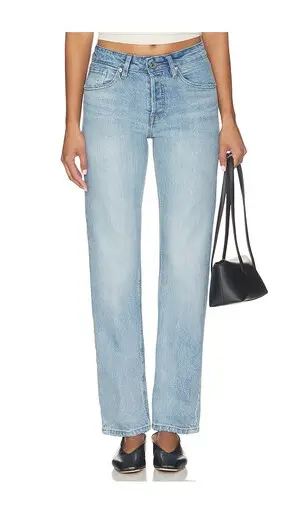 Good American Vintage Straight Jeans In Blue - Indigo