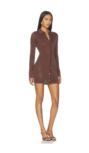 Ksubi Devin Shirt Dress In Brown