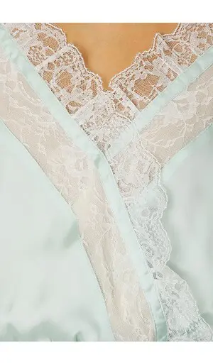 MAUDE CLUB Lace Trim Romper