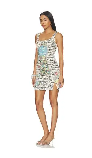 LA FUORI Aurete Enchanted Garden Mini Dress