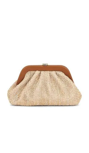 OLGA BERG Ash Woven Clutch