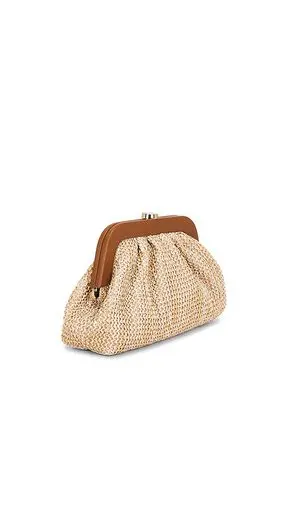 OLGA BERG Ash Woven Clutch
