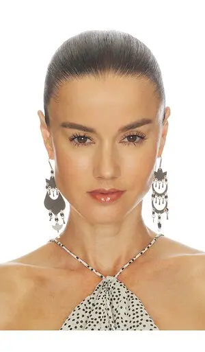 Isabel Marant Étoile Asymmetric Earrings In Mauve