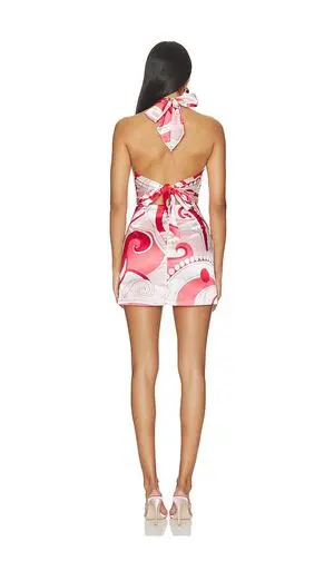 MORE TO COME Martine Halter Mini Dress In Red