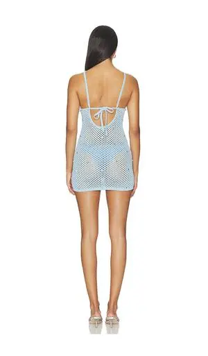 LOVERS AND FRIENDS Adelle Starfish Crochet Mini Dress