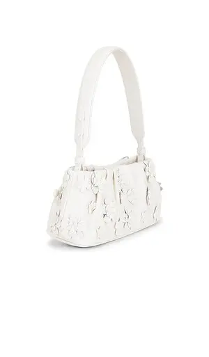 Simkhai Harlow Leather Flower Shoulder Bag