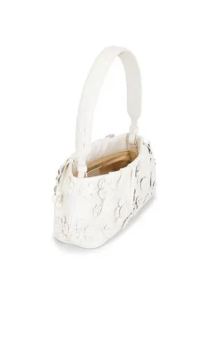 Simkhai Harlow Leather Flower Shoulder Bag