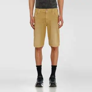 DIESEL® Slim Fit Colored Denim Shorts - Beige