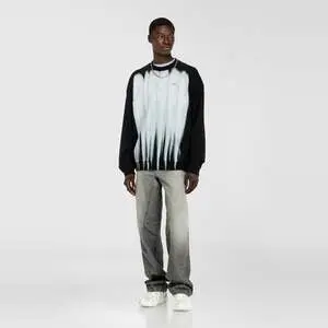 DIESEL® Cotton Sweatshirt With Graphic Print - Multicolor