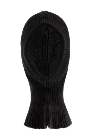 LEMAIRE Ribbed Wool Balaclava - Black