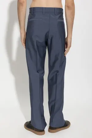 Versace Wool Pleated Trousers