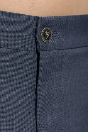 Versace Wool Pleated Trousers